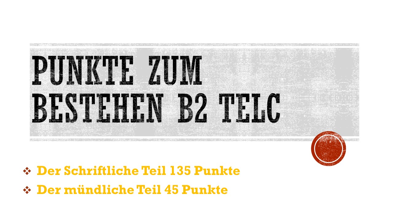 Telc B2 Prüfung Punkte zum bestehen - Lerntipp2