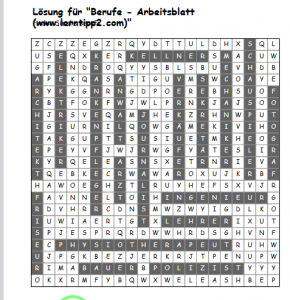 Berufe auf Deutsch Übungen pdf - Lerntipp2